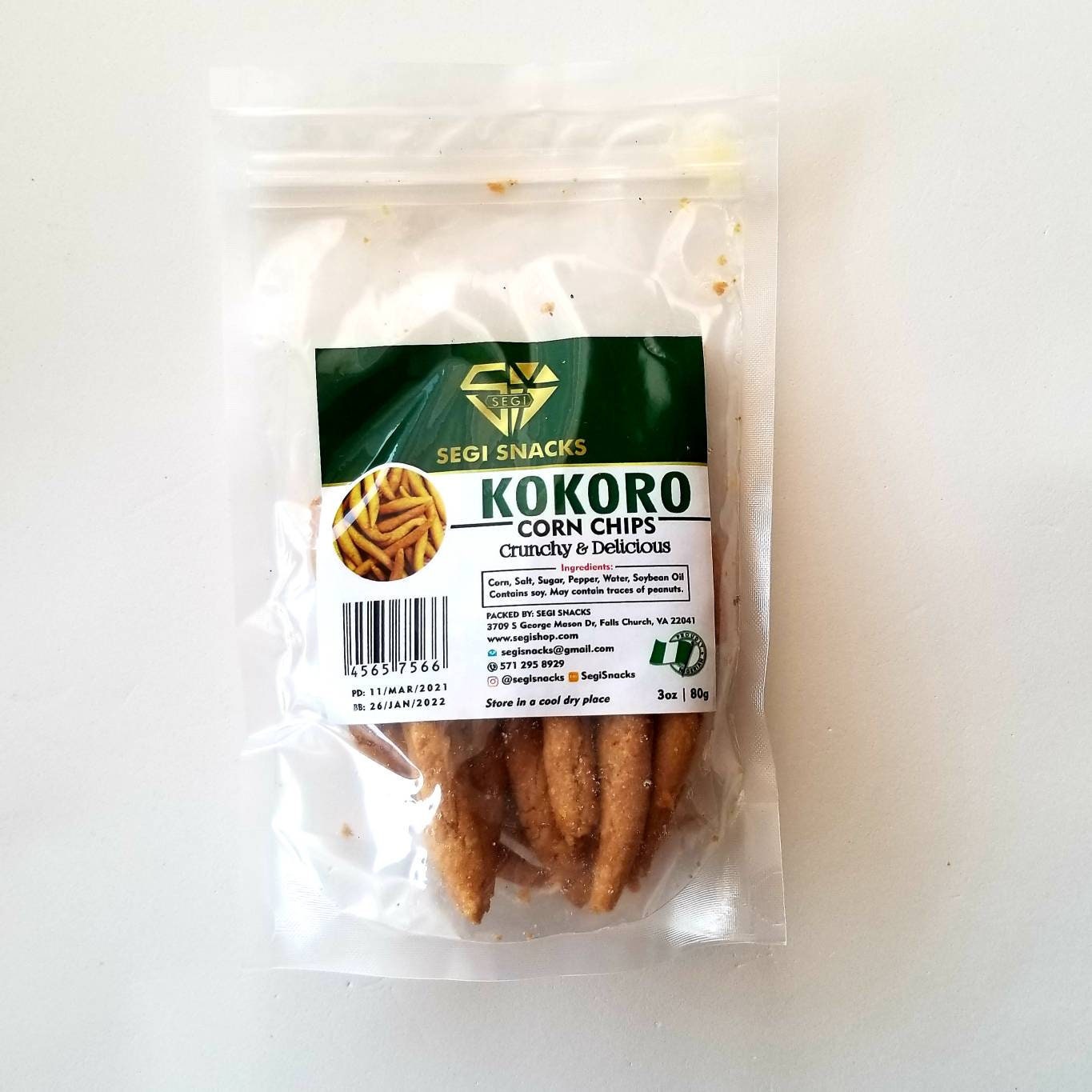 Kokoro corn Chips 80g - Etsy