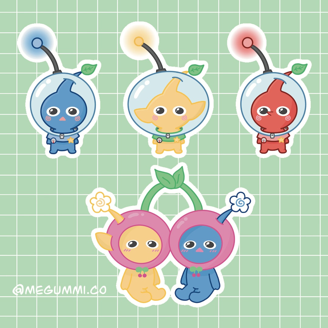 Pikmin Bloom Flower Friends Vinyl Waterproof Sticker Decals - Etsy