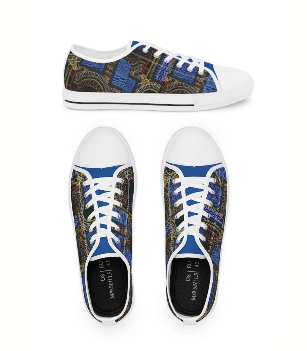 Low Top Sneakers Pattern Design - Etsy