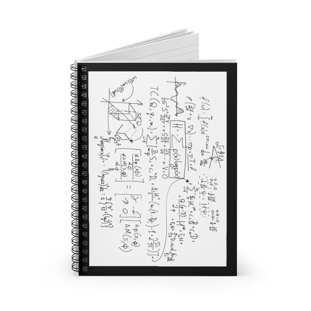Math Notebook, Mathematical Formulas Design, Fun Math Book, Math ...