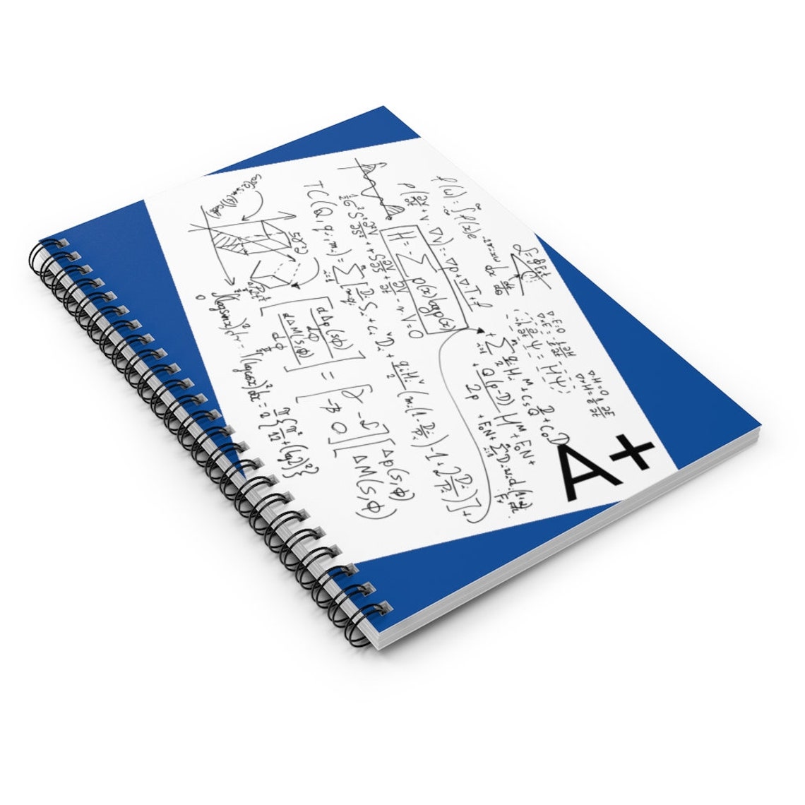 Math Notebook blue Complex Math Formulas Inspirational | Etsy