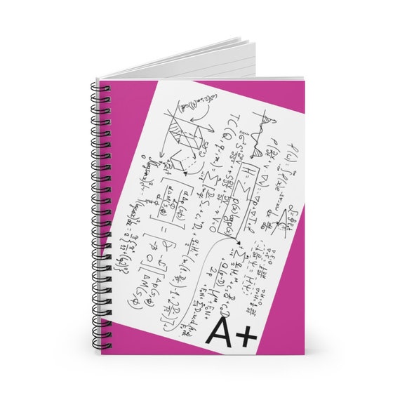 Math Notebook pink Complex Math Formulas Inspirational | Etsy