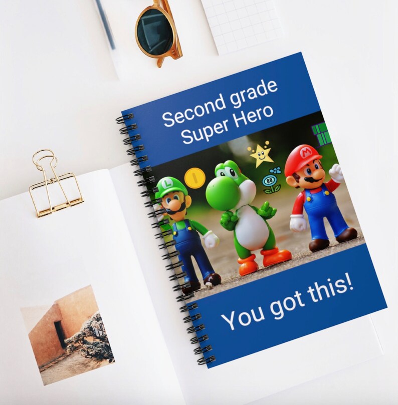 Personalized Super Mario Notebook - Etsy