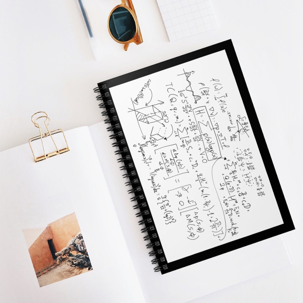 Math Notebook, Mathematical Formulas Design, Fun Math Book, Math ...