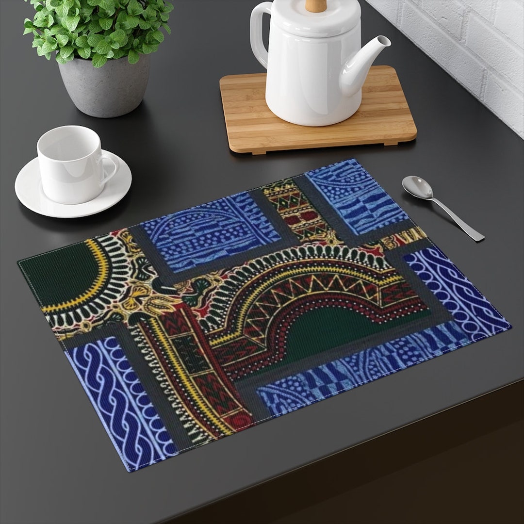 Modern Design Placemat Set of 2, 4 or 6, 100% Percent Cotton Placemat ...