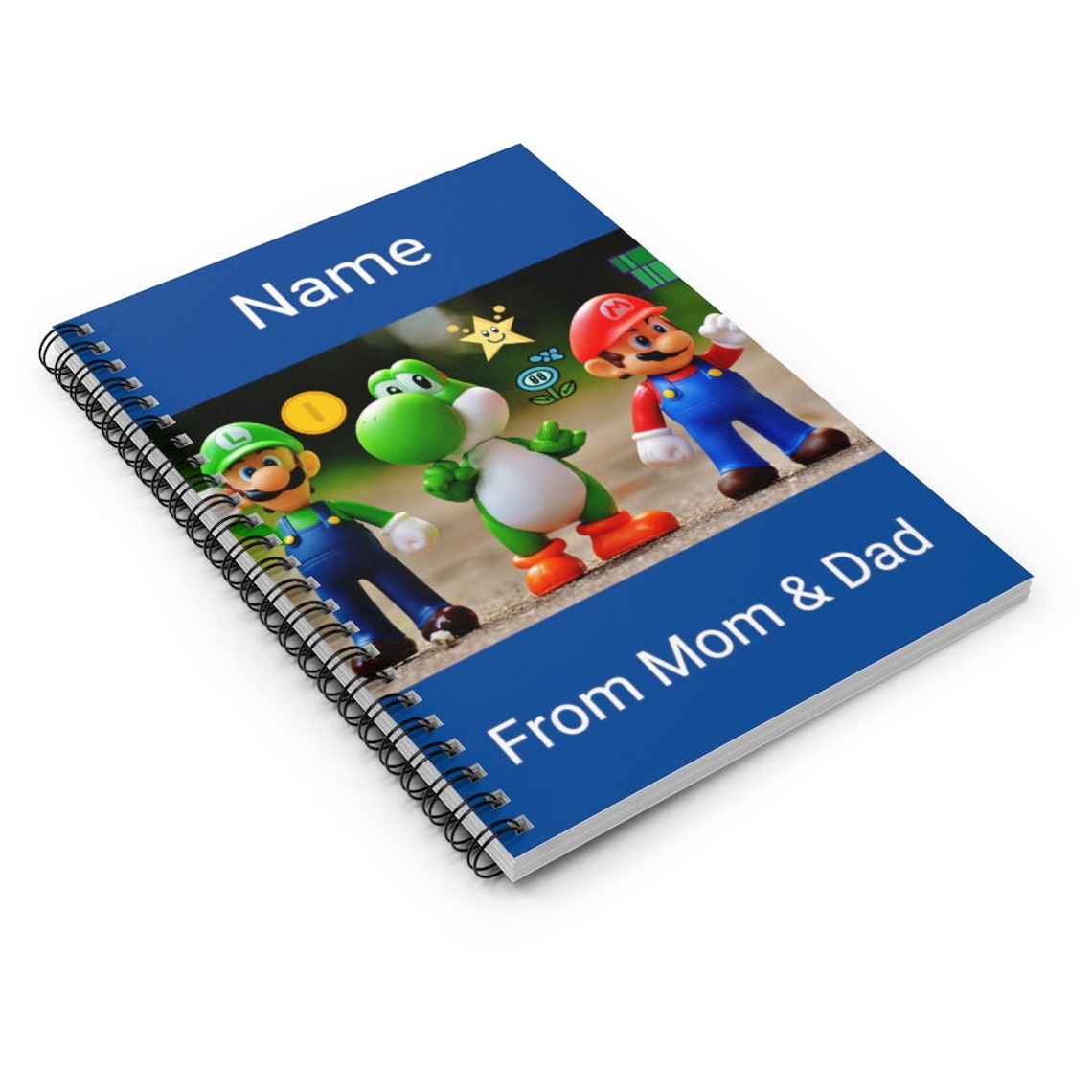 Personalized Super Mario Notebook - Etsy