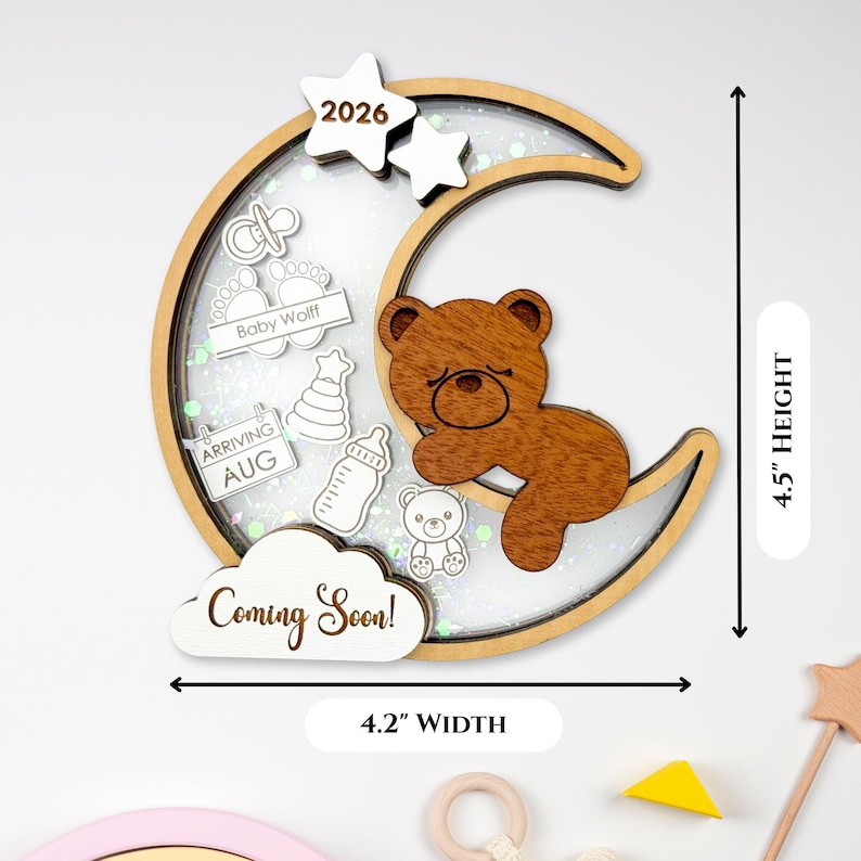 Personalized Coming Soon Pregnancy Announcement, Custom Baby Shower ...