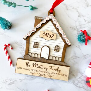 First Christmas in New Home Ornament 2025, Our First Home Christmas Ornament Personalized Family ...