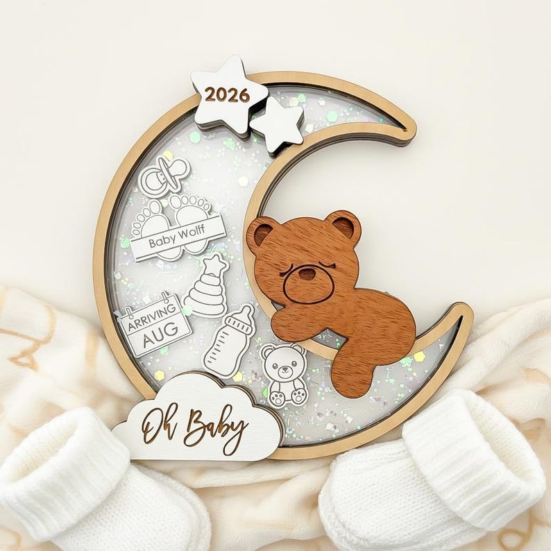 Personalized Coming Soon Pregnancy Announcement, Custom Baby Shower ...