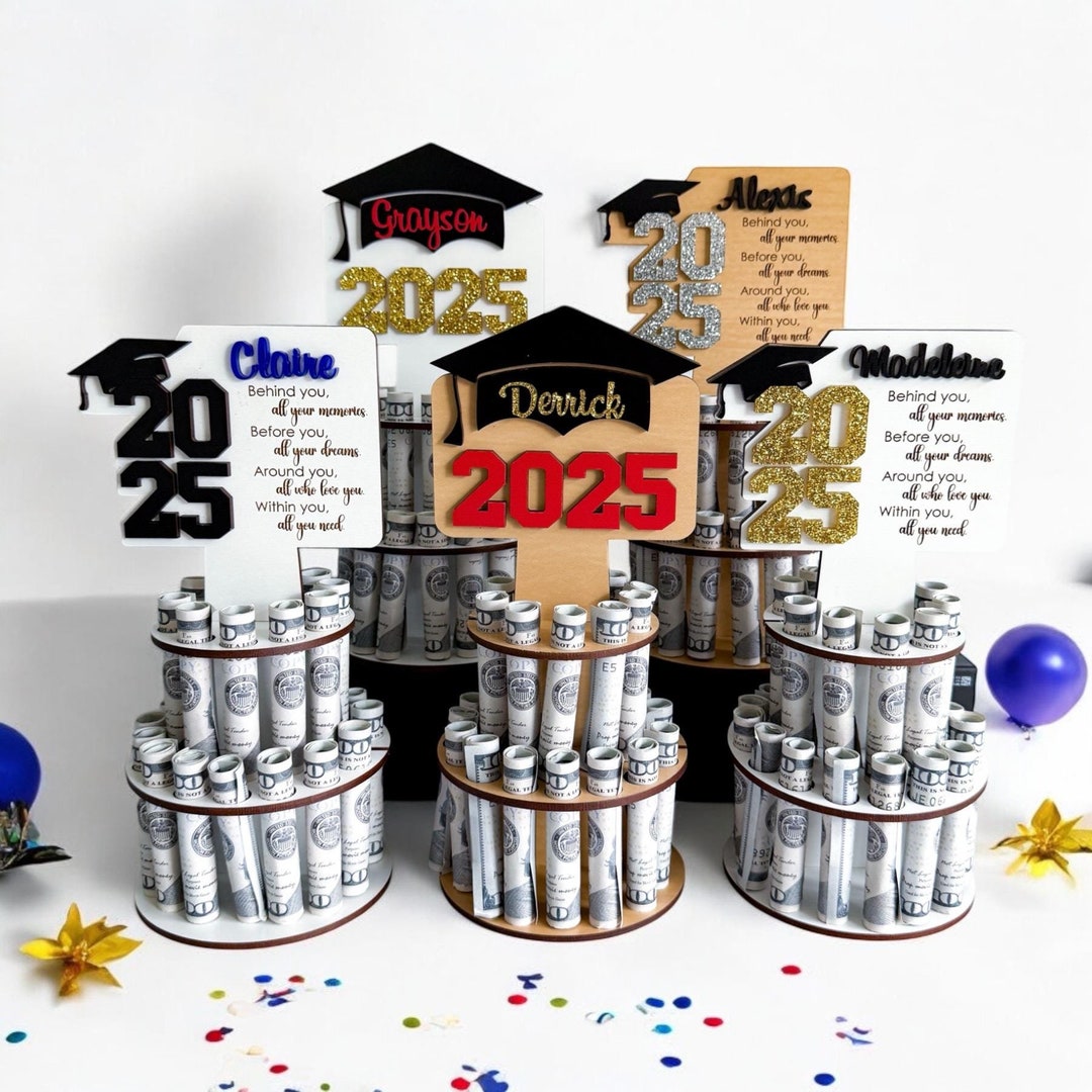 Personalized Graduation Money Holder 2025, Graduation Money Tree Gifts ...