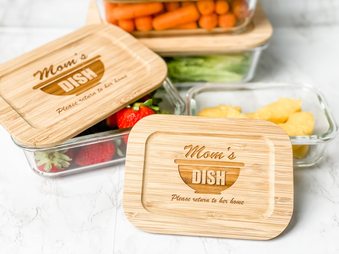 Ecofriendly Personalized Glass Tupperware Set Containers for Meal Prep ...