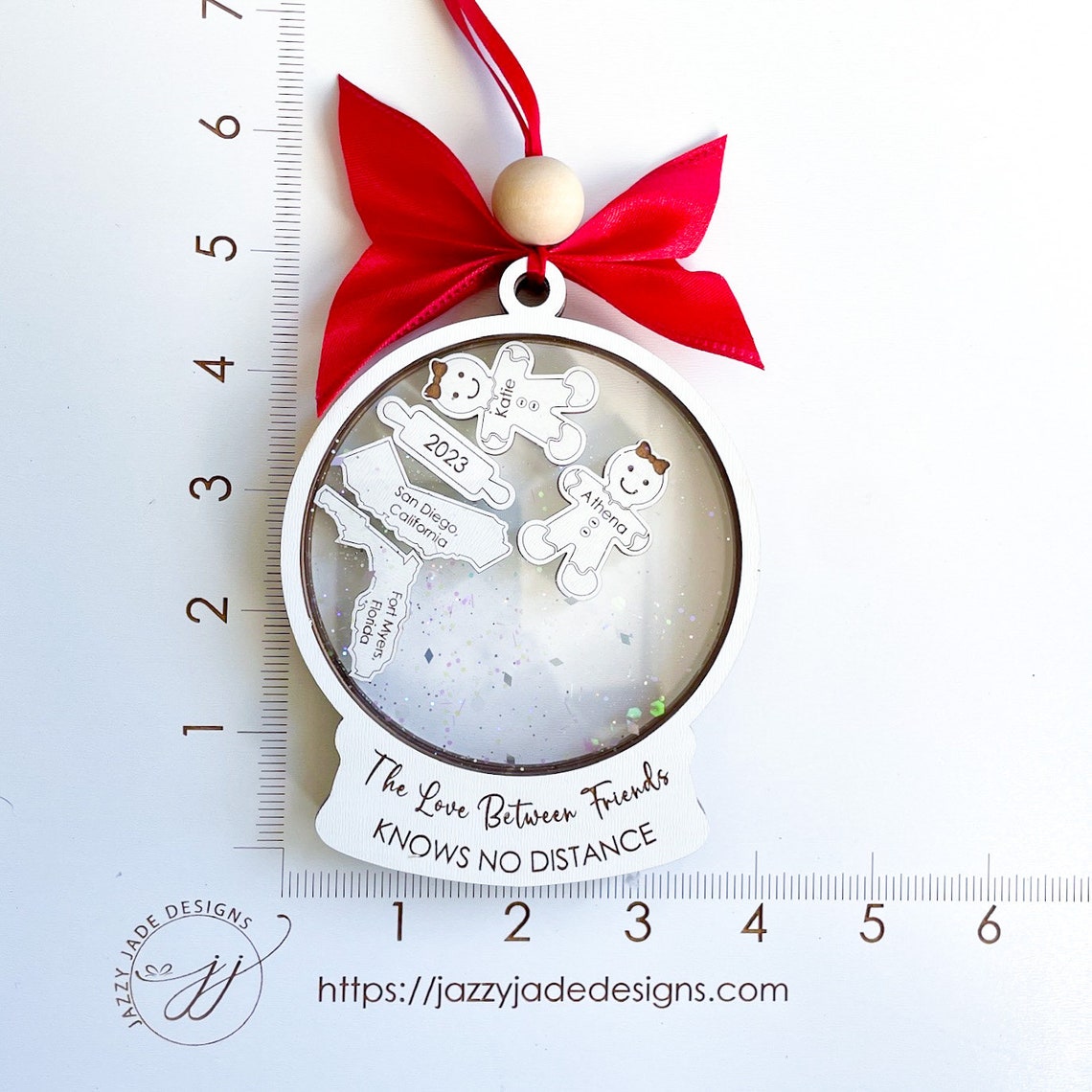 Personalized Long Distance Christmas Ornament 2025, Long Distance ...
