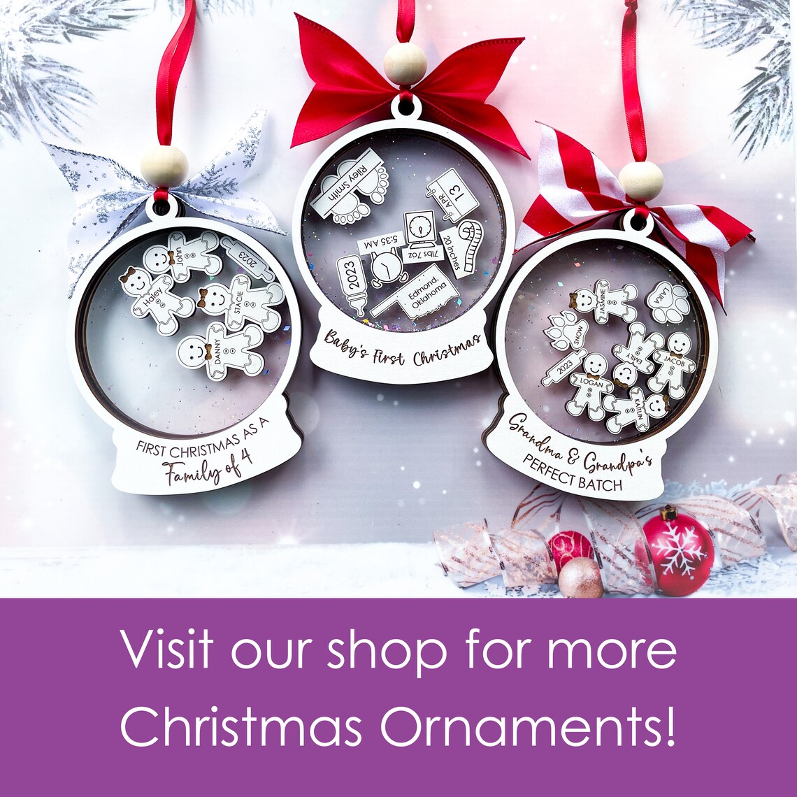 Personalized Long Distance Christmas Ornament 2025, Long Distance ...