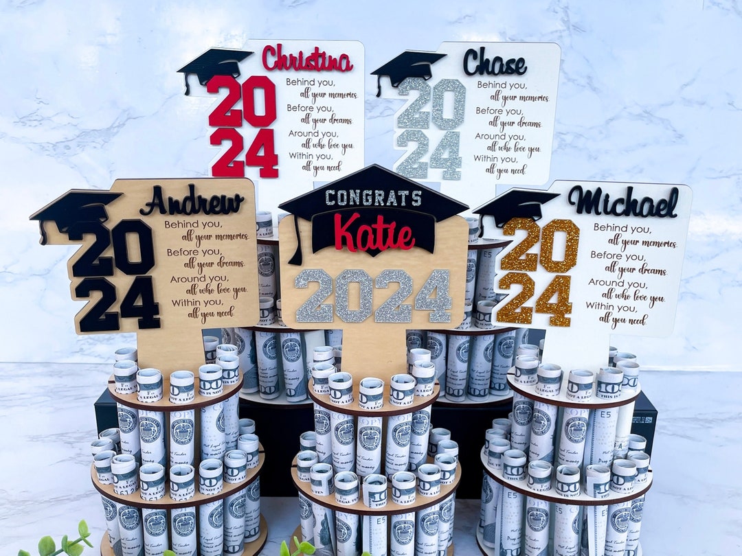 Personalized Graduation Money Holder 2024, Graduation Money Tree Gifts ...