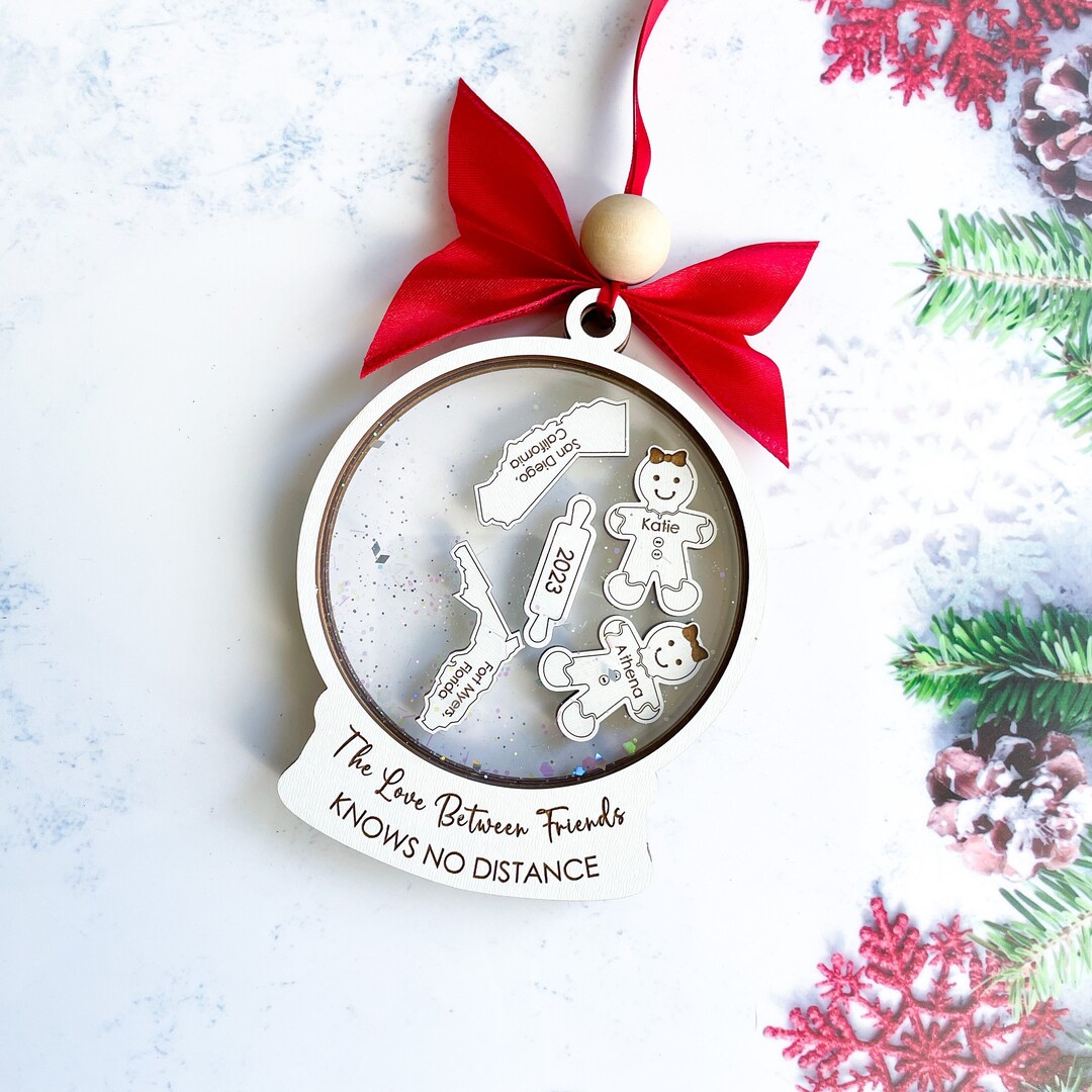 Personalized Long Distance Christmas Ornament 2025, Long Distance ...
