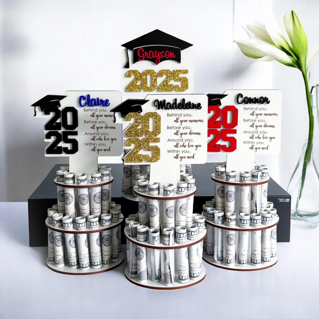 Personalized Graduation Money Holder, Graduation Money Tree Gifts for ...