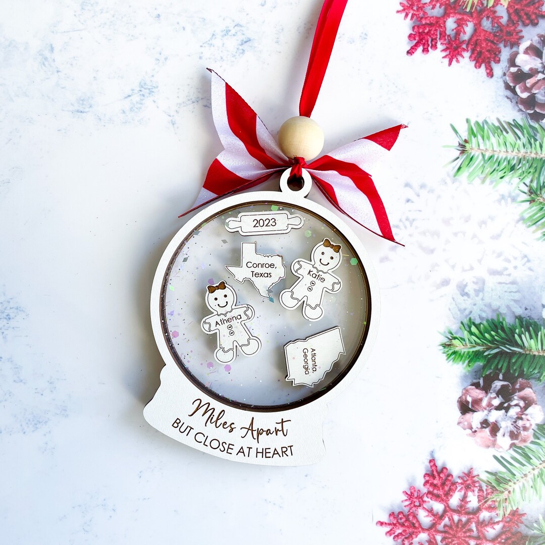 Long Distance Christmas Ornament 2025, Miles Apart but Close at Heart ...