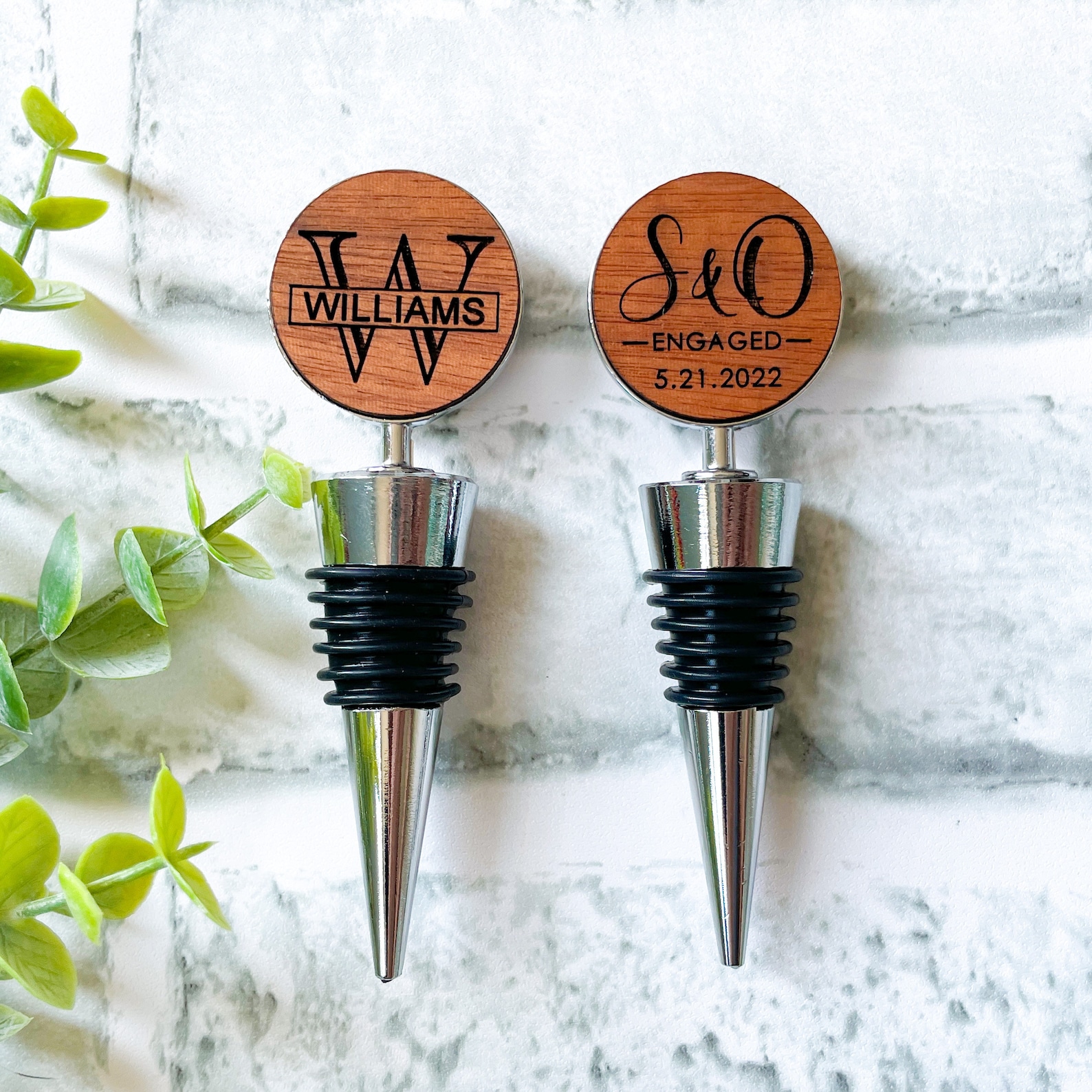 Personalized Wine Stopper Wedding Gift for Couple Custom - Etsy