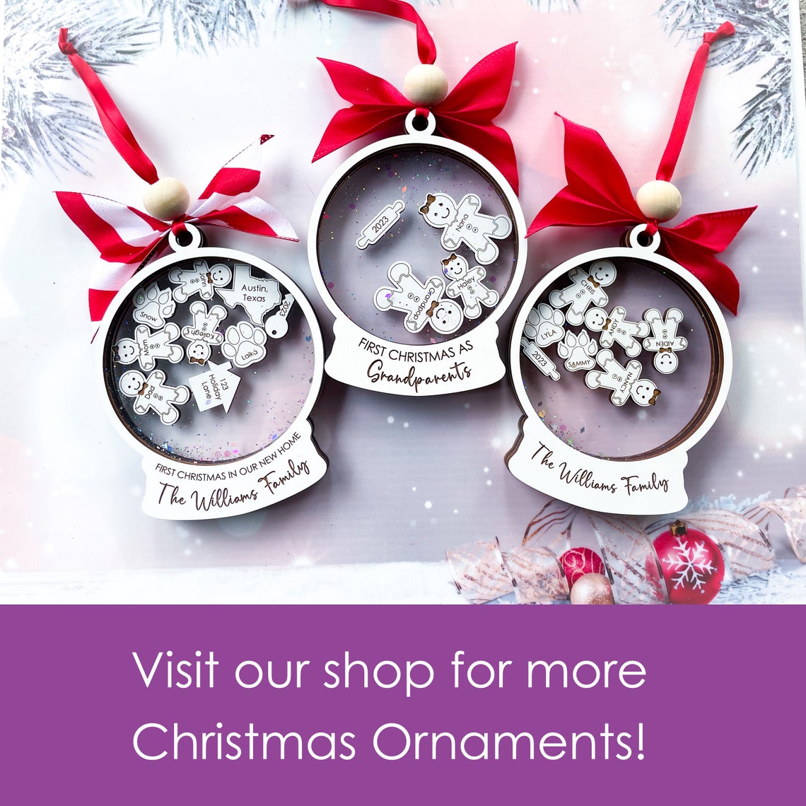 Personalized Long Distance Christmas Ornament 2025, Long Distance ...