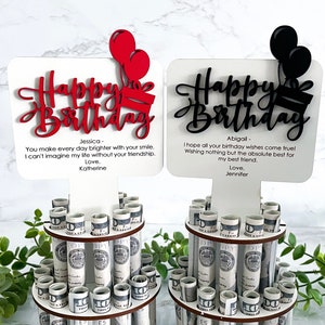 Happy Birthday Money Holder, Personalized Birthday Gift for Him, Unique ...