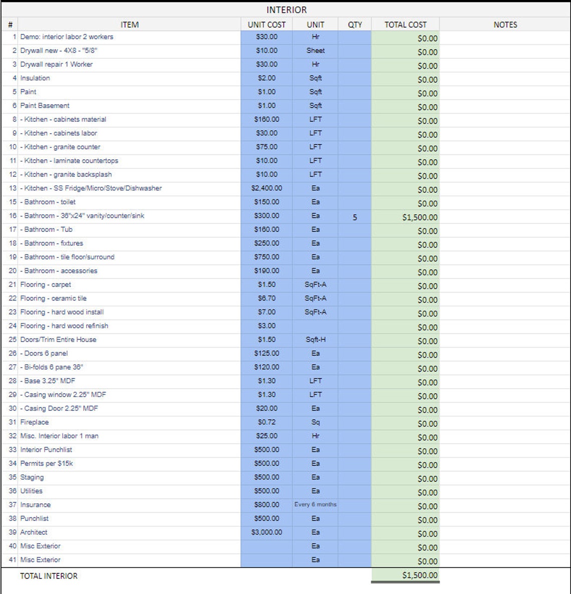 Repair Estimate Checklist - Etsy