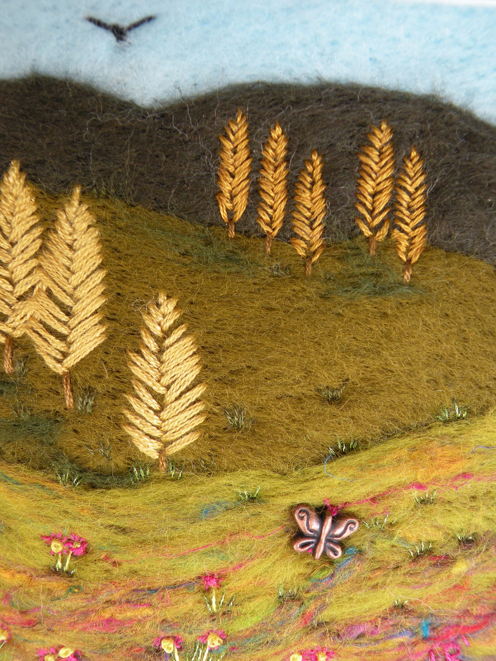 Needle felting framed art | Etsy