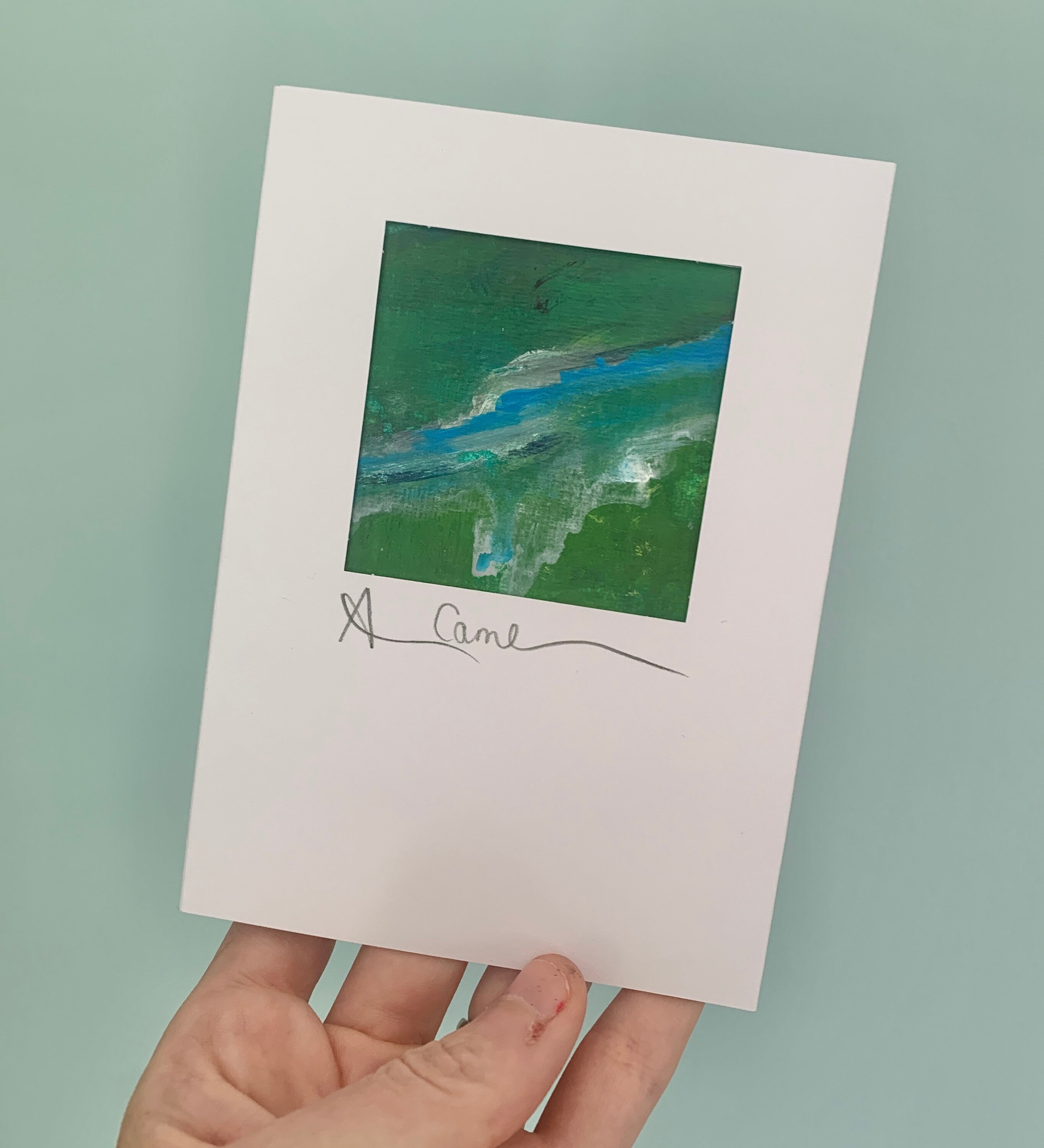 Frameable, Signed, Original Hand Painted Art Greeting Cards Pack of 4 ...