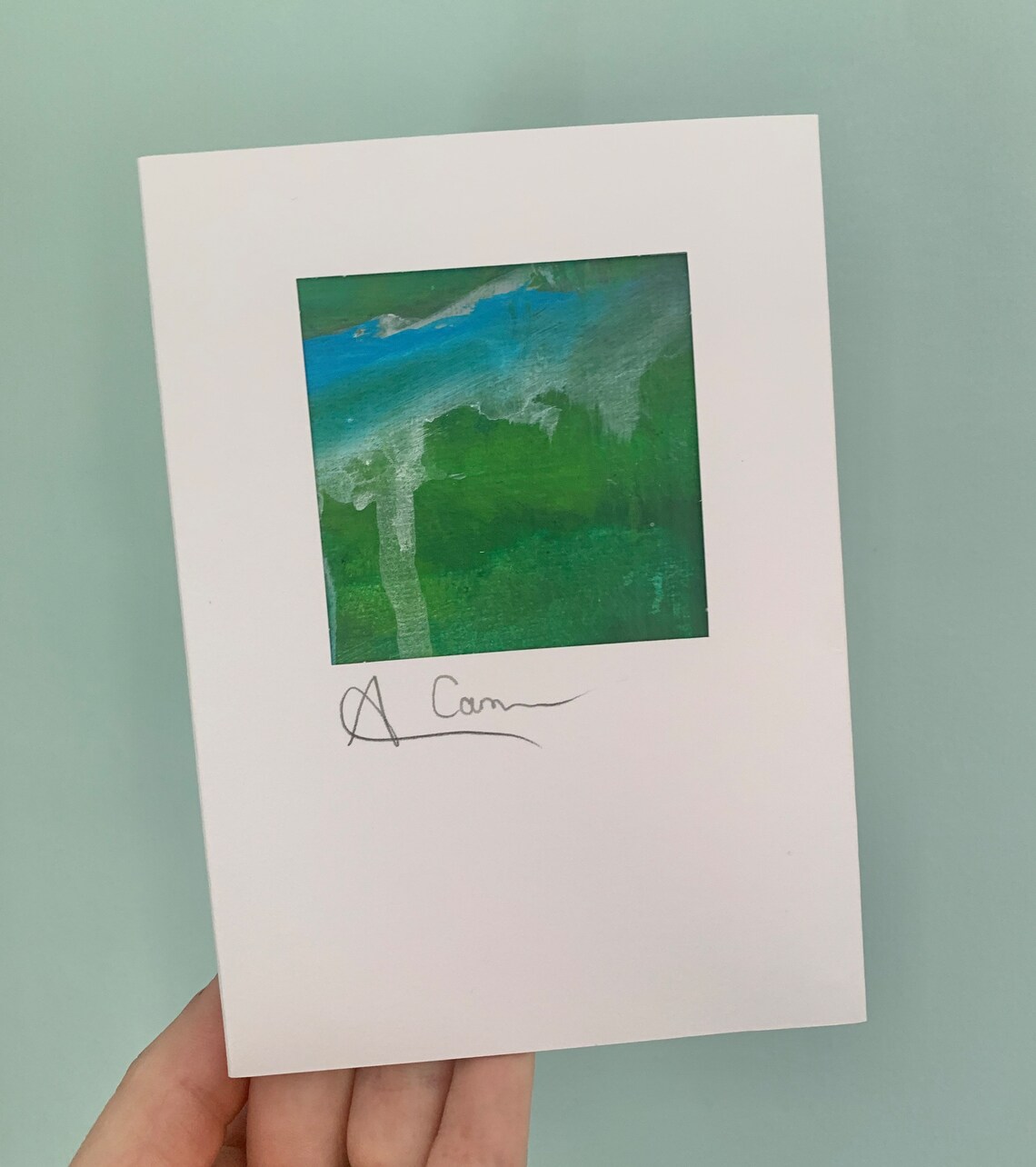 Frameable, Signed, Original Hand Painted Art Greeting Cards Pack of 4 ...