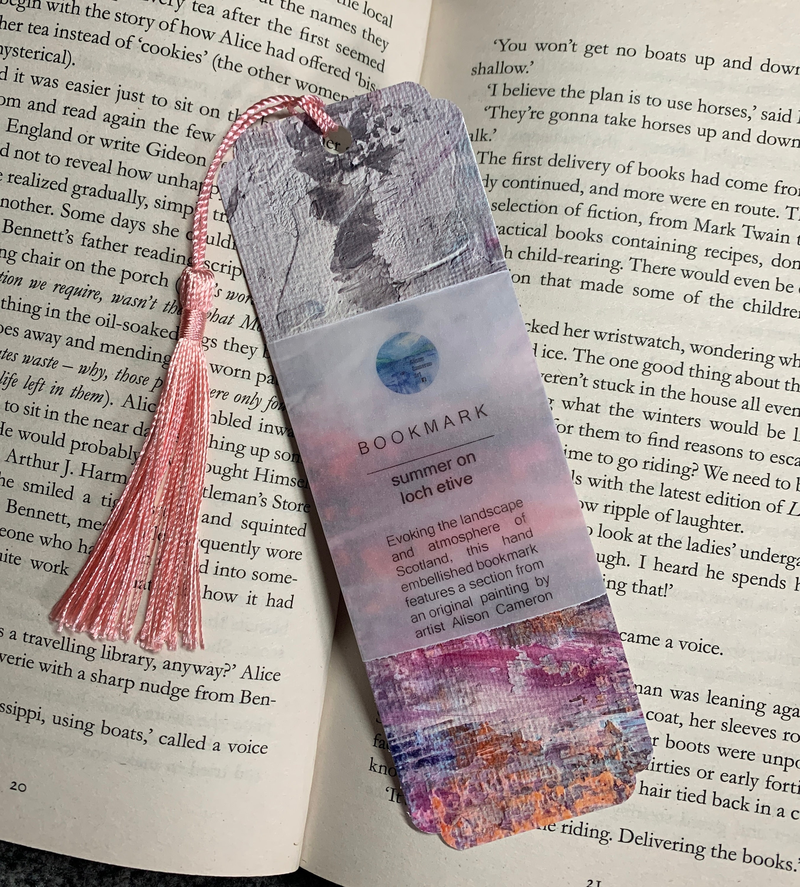 Sense of Scotland Bookmarks, Scottish Book Lovers, Art Bookmark, Gift ...