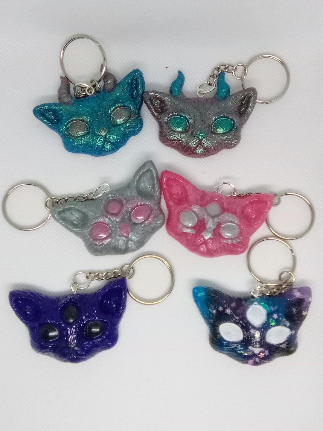 Matching and Singles Cat Keychains - Etsy