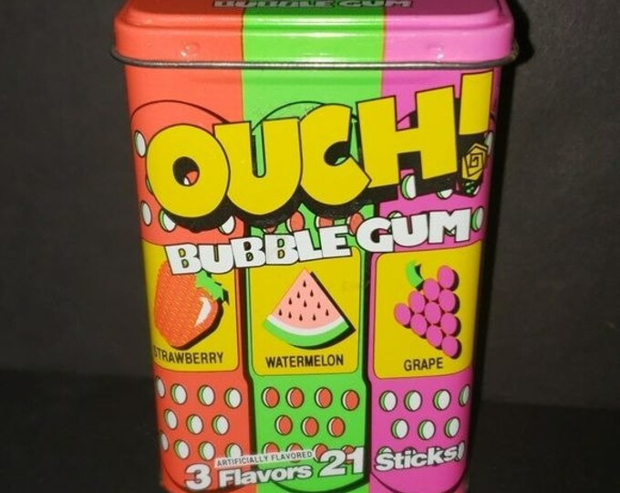 90'S OUCH! Bubblegum Chewing Gum Empty Tin - Etsy