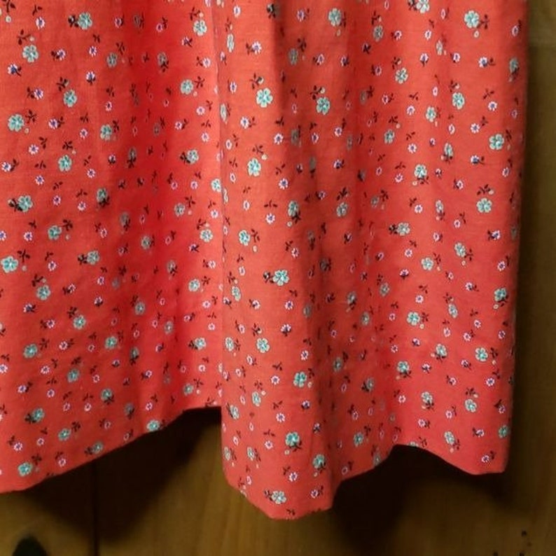 Cottagecore Red Mini Floral Dress - Etsy