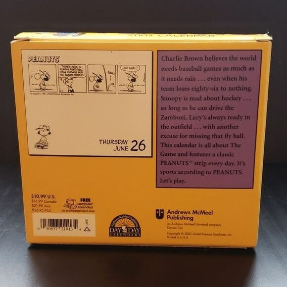 Peanuts Gang Comic Strip Vintage 2002 2003 Desk Calendars - Etsy