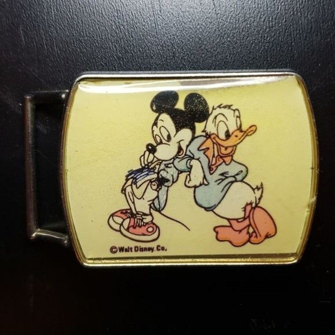 Lee Disney Co Mickey Mouse Donald Duck Vintage Belt Buckle - Etsy