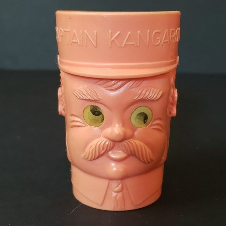 60's Captain Kangaroo Lenticular Eyes Plastic Cup | Etsy