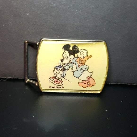 Lee Disney Co Mickey Mouse Donald Duck Vintage Belt Buckle - Etsy