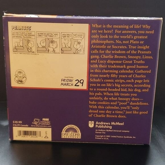 Peanuts Gang Comic Strip Vintage 2002 2003 Desk Calendars - Etsy