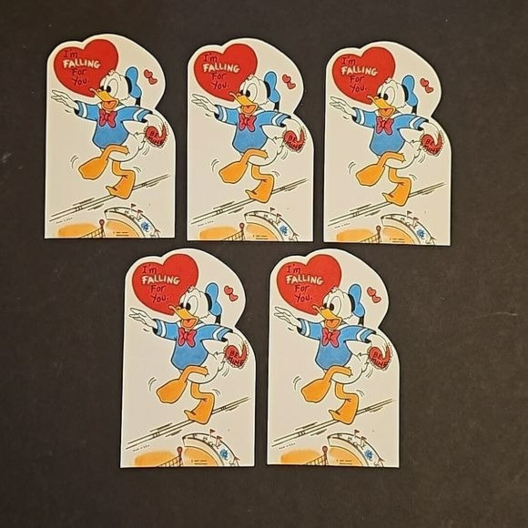 Disney Vintage Donald Duck Valentines - Etsy