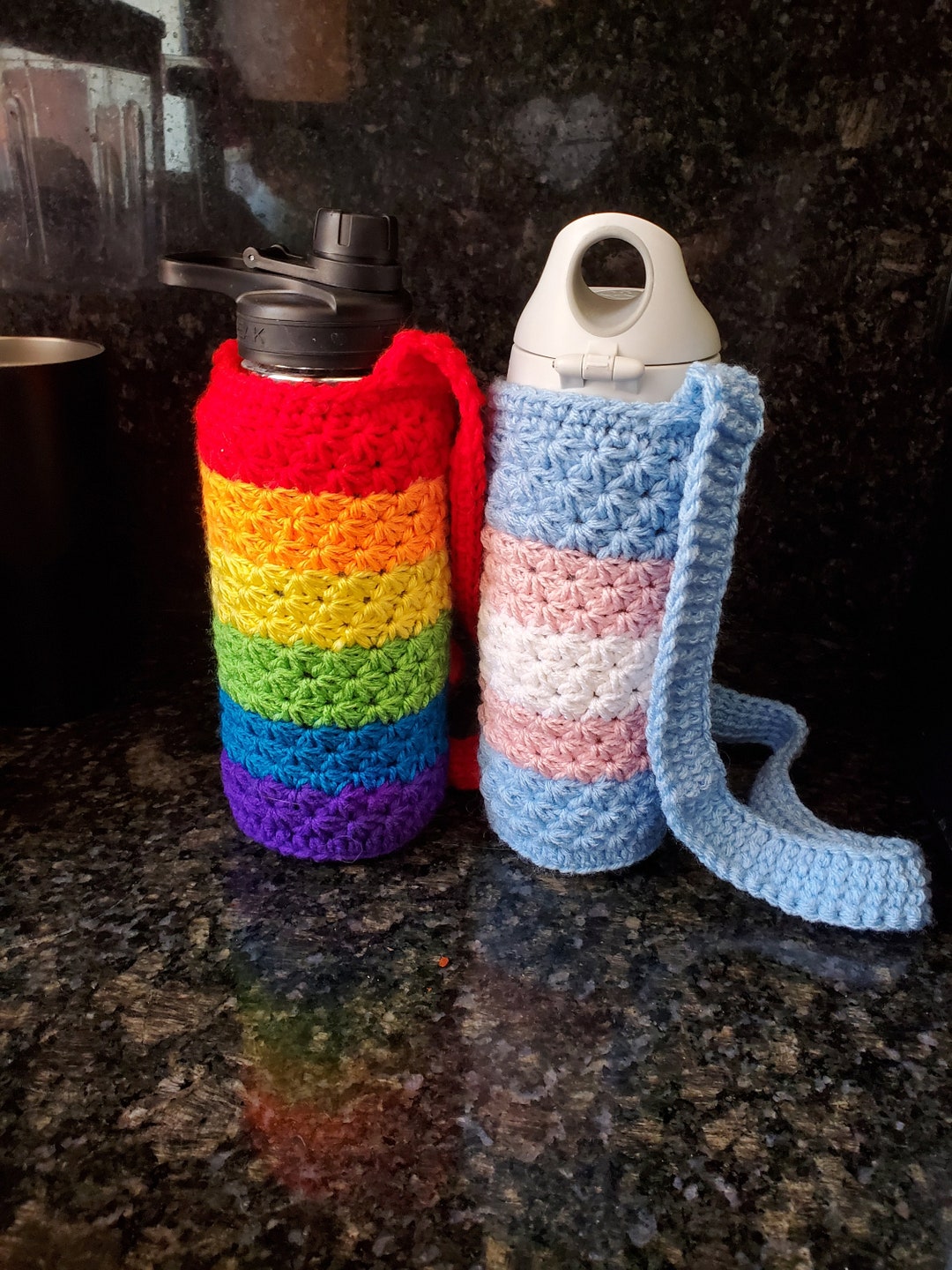 Pride Flag Water Bottle Holder - Etsy