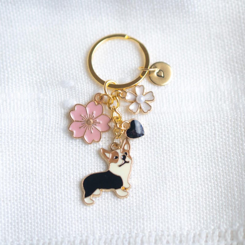 Corgi Keychain - Etsy