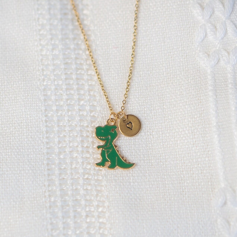 Dinosaur Necklace - Etsy