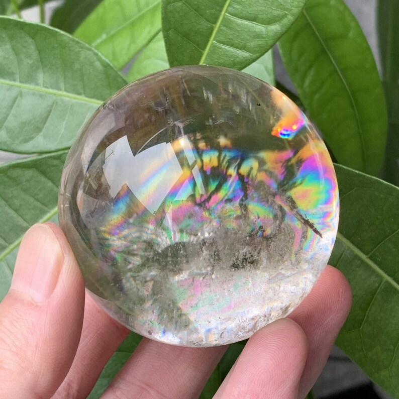 59mm Natural High Quality Himalaya Clear Rainbow Crystal | Etsy