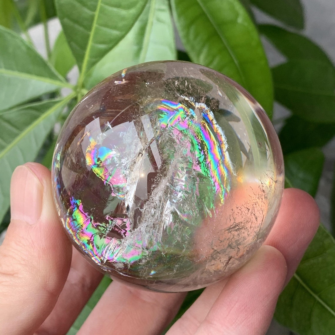 59mm Natural High Quality Himalaya Clear Rainbow Crystal | Etsy
