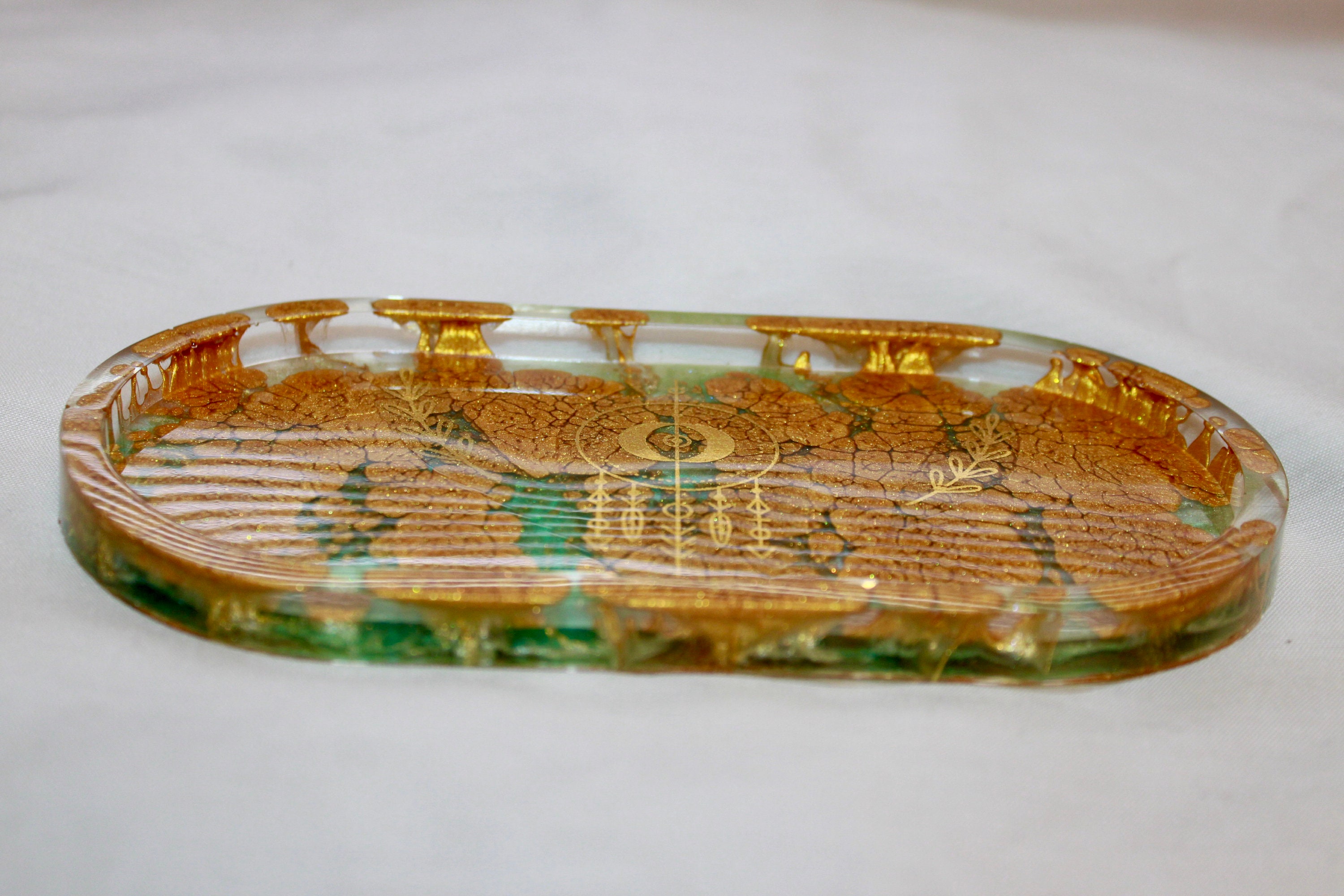 Gold Flux Rolling Tray/decorative Tray - Etsy