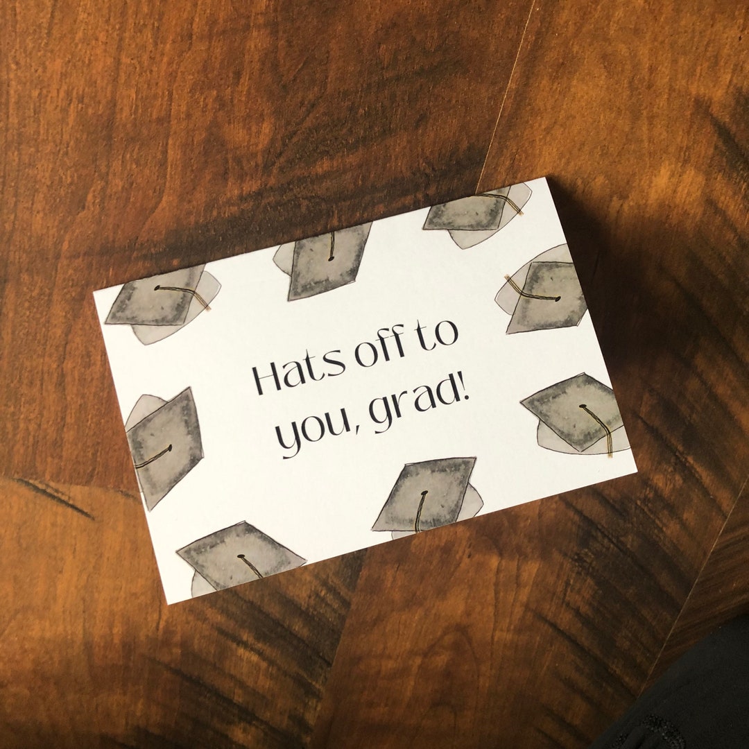Hats off Graduation Card - Etsy