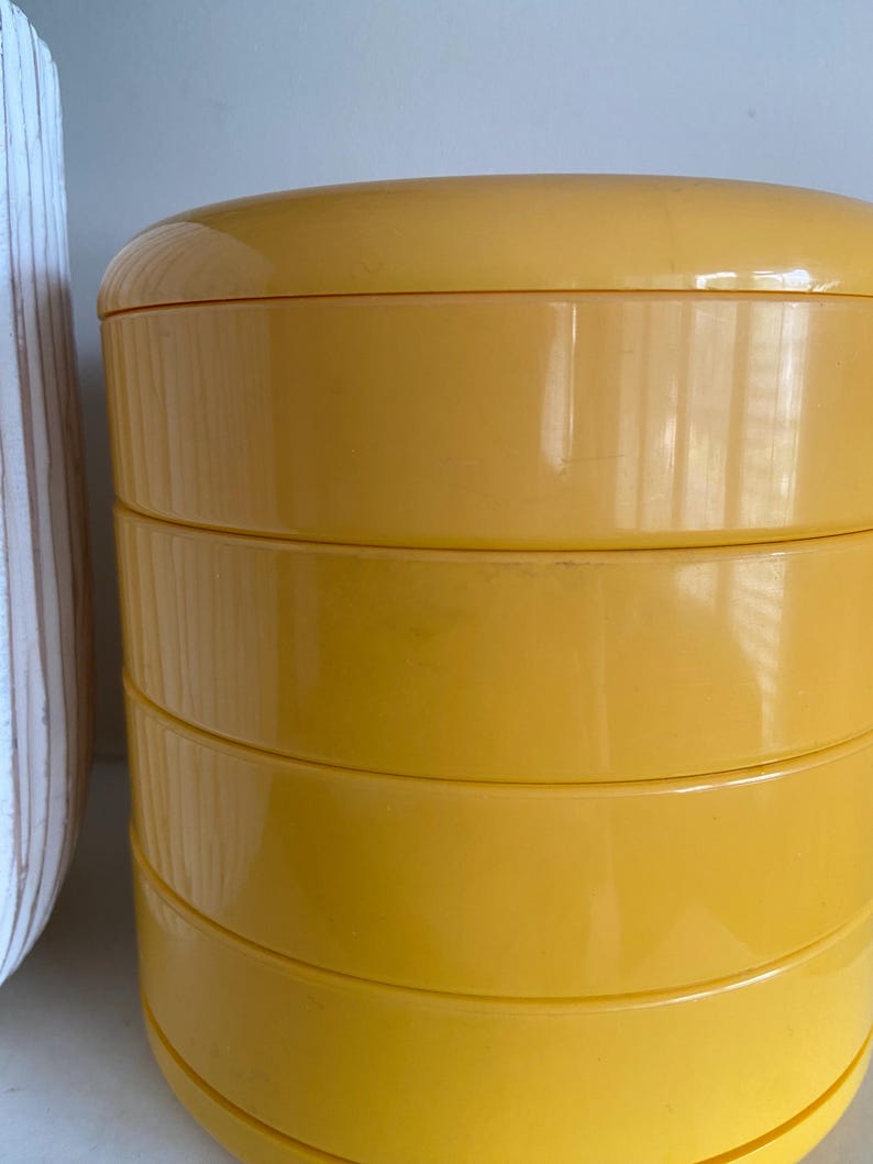 Vintage Inter Design Yellow Spaceage Desk Organizer - Etsy