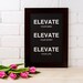 Inspire and Elevate Framed Poster, Motivational Wall Art, Mental Health ...