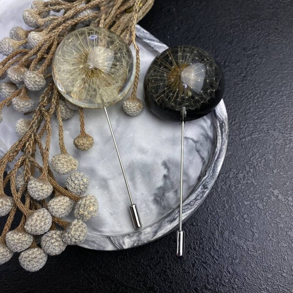 Dandelion Brooch - Etsy
