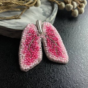 Anatomical Lung Brooch, Anatomical Lung Pin, Pulmonologist Gift ...