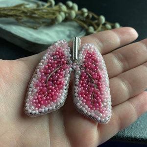 Anatomical Lung Brooch, Anatomical Lung Pin, Pulmonologist Gift ...